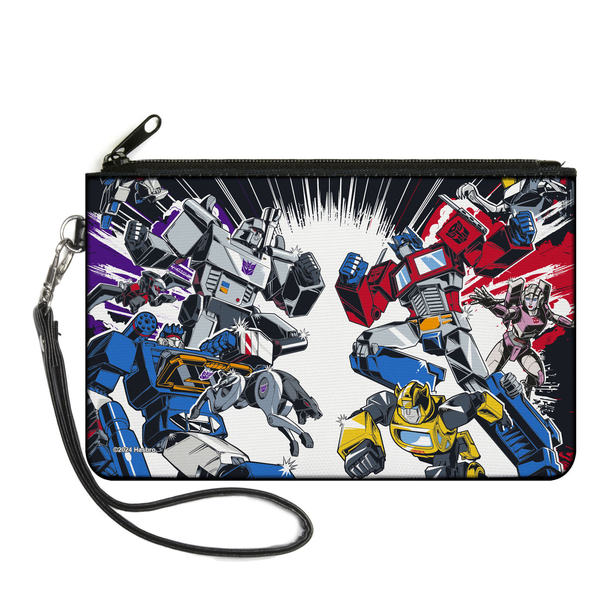 Canvas Zipper Wallet - LARGE - Transformers Decepticon and Autobots Ba ...