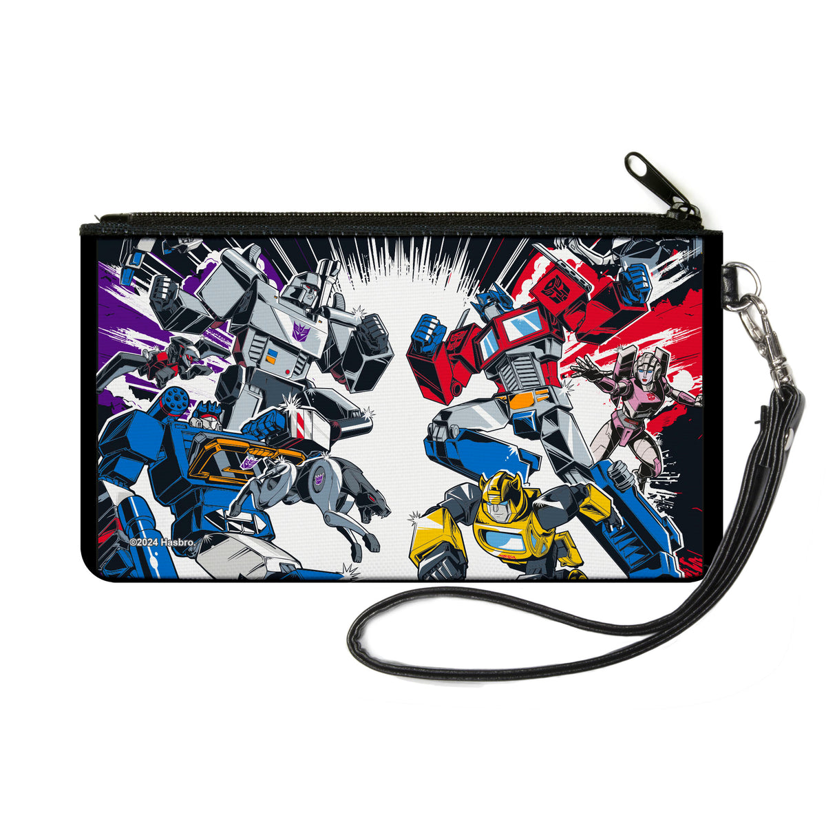 Canvas Zipper Wallet - SMALL - Transformers Decepticon and Autobots Ba ...