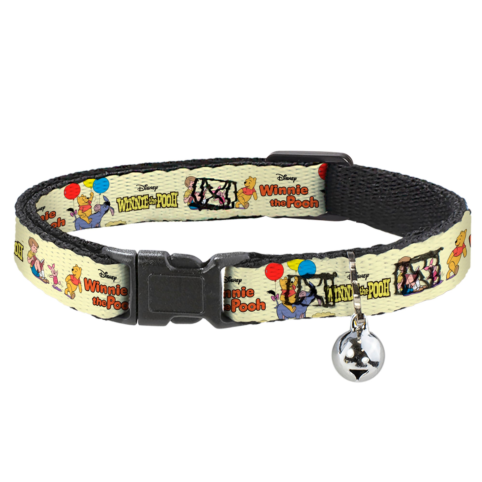 Breakaway Cat Collar with Bell - WINNIE THE POOH and Friends Poses and ...