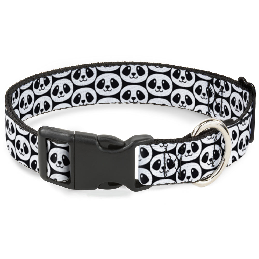 Plastic Clip Collar - Smiling Panda Repeat Black/White – Buckle-Down