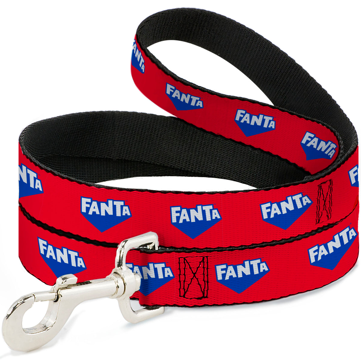 Dog Leash - FANTA Logo Strawberry Red/Blue/White — Buckle-Down