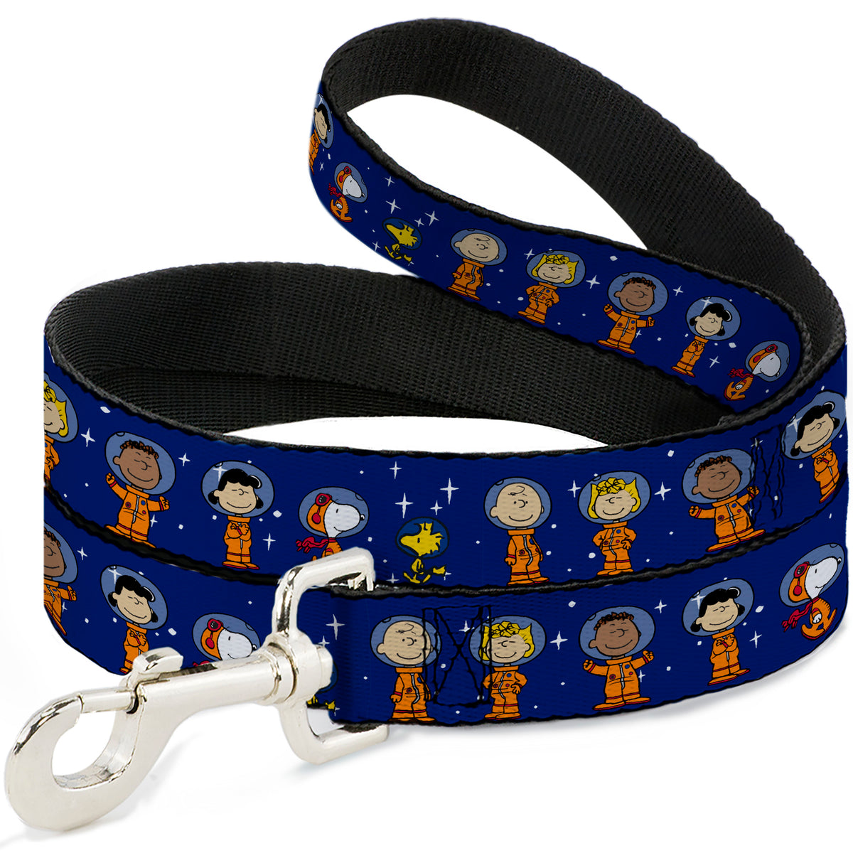 Dog Leash - Peanuts Gang Astronauts Standing Poses Stars Blue/White ...