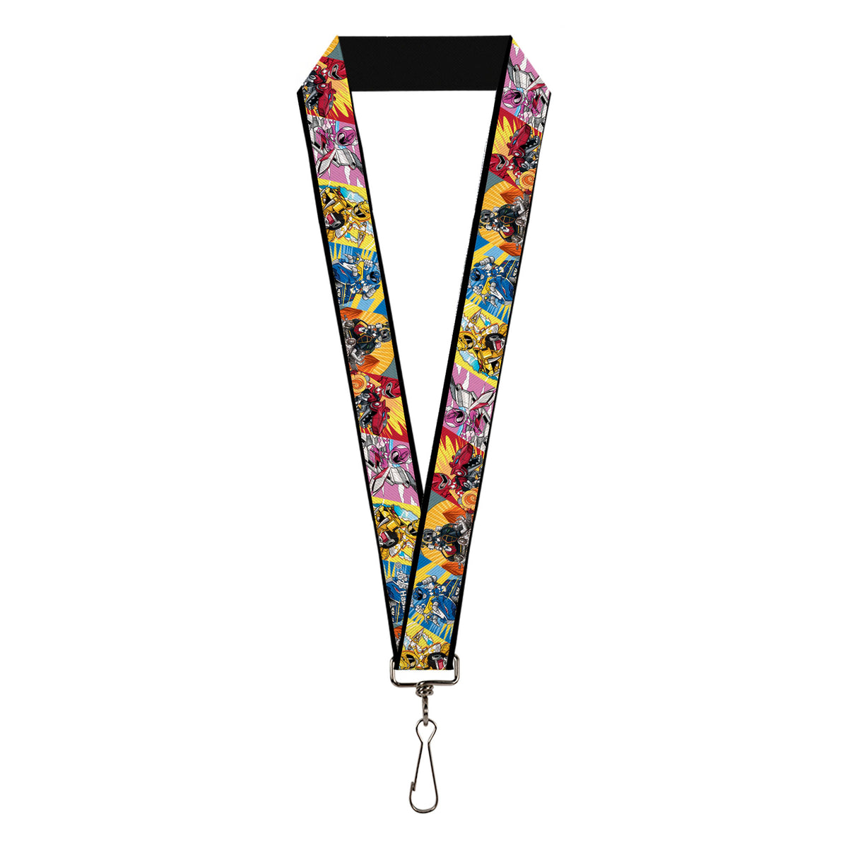 Lanyard - 1.0" - Power Rangers and Zord Action Pose Blocks — Buckle-Down