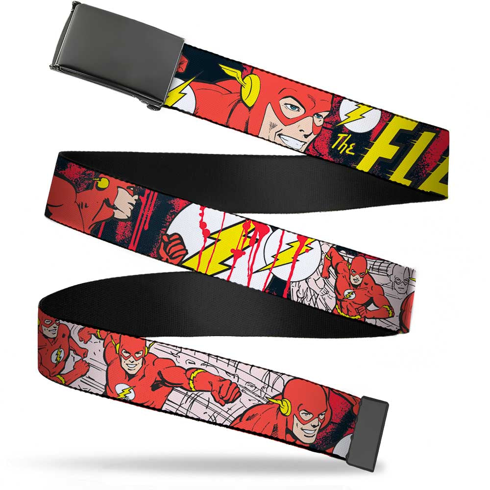Web Belt Blank Black Buckle - The Flash in Action Webbing — Buckle-Down