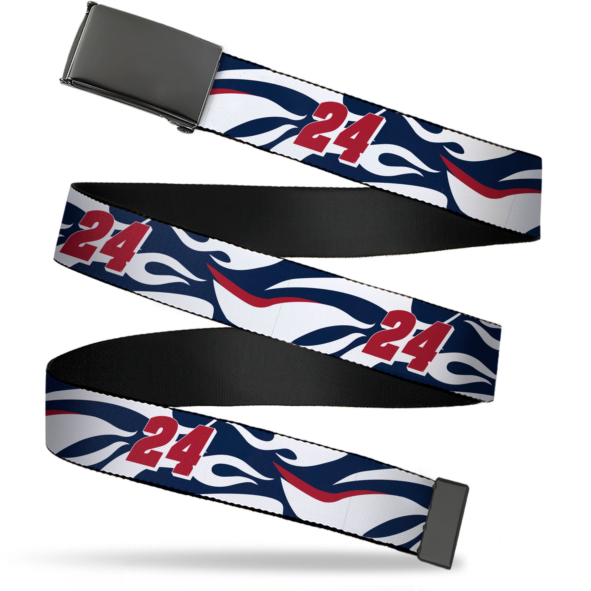 Web Belt Blank Black Buckle - William Byron #24 Car Scheme White/Red/B ...