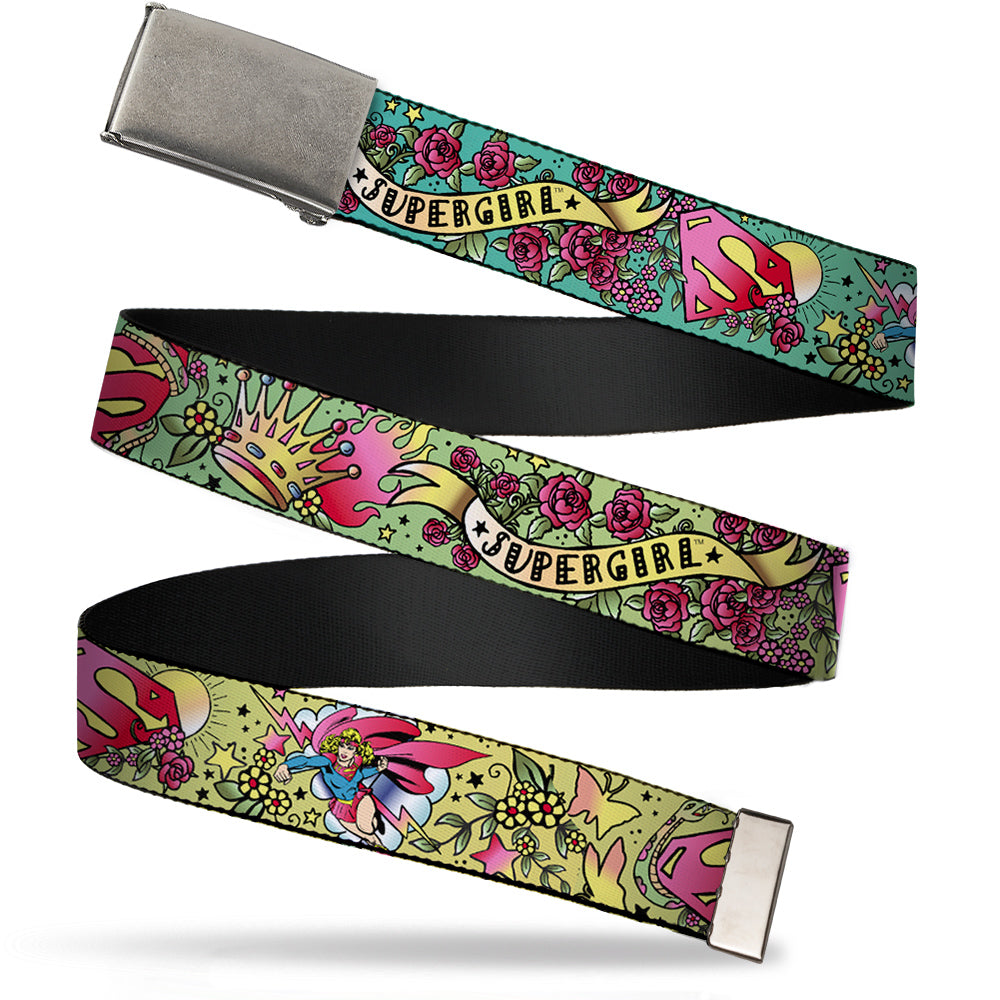 Web Belt Clasp Buckle - Supergirl Tattoo Scene Webbing — Buckle-Down