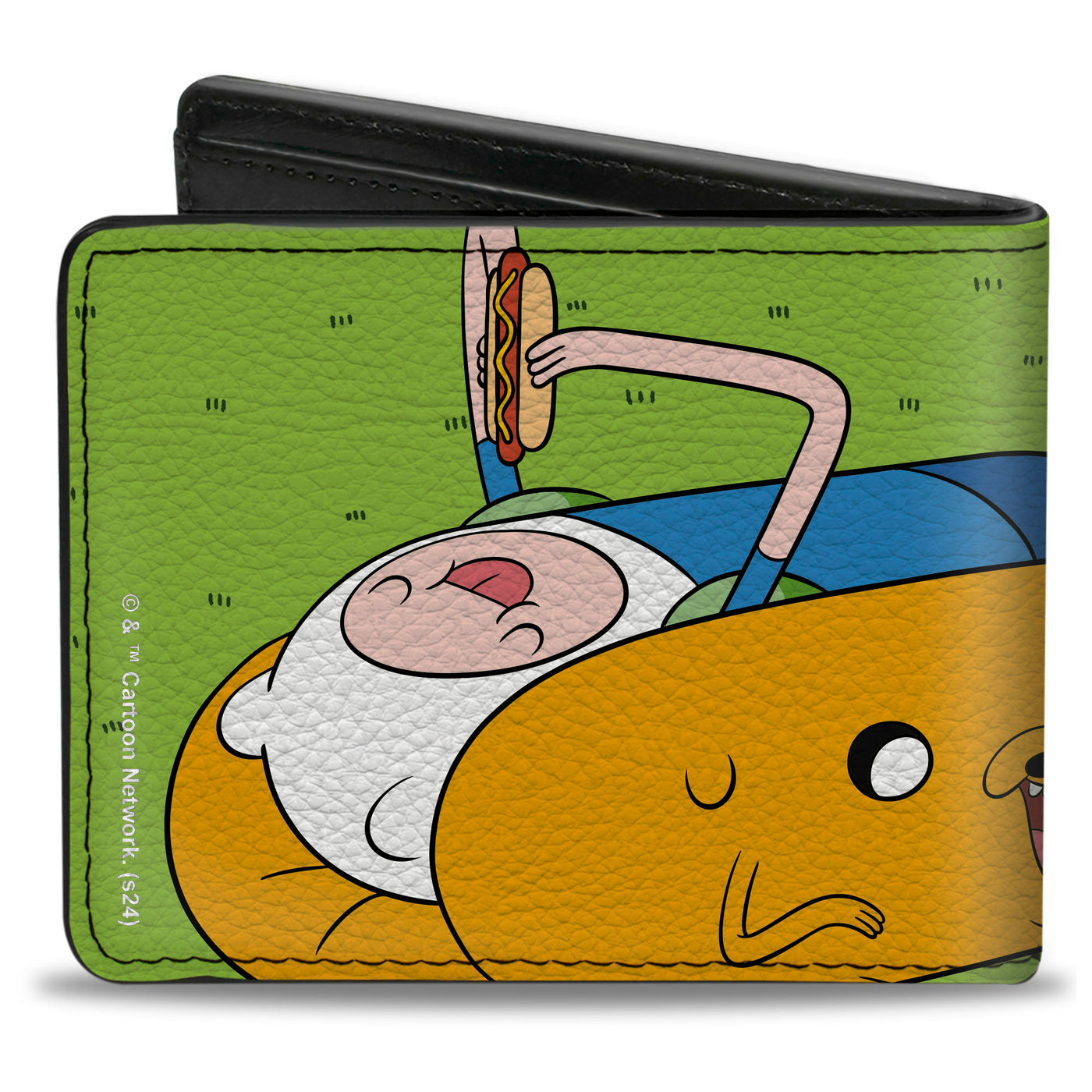 Bi-Fold Wallet - Adventure Time Jake Finn and BMO Hot Dog Picnic Scene ...