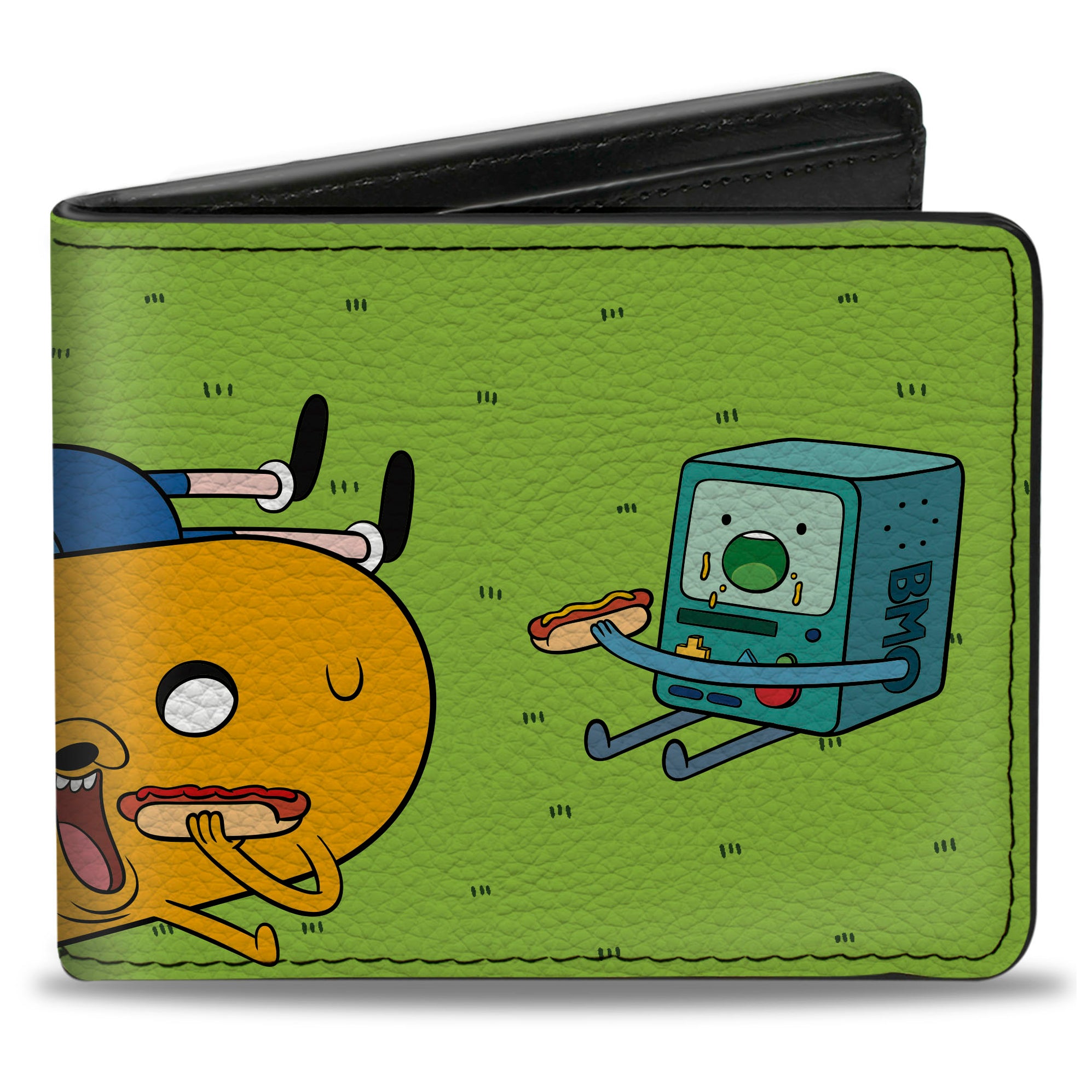 Bi-Fold Wallet - Adventure Time Jake Finn and BMO Hot Dog Picnic Scene ...