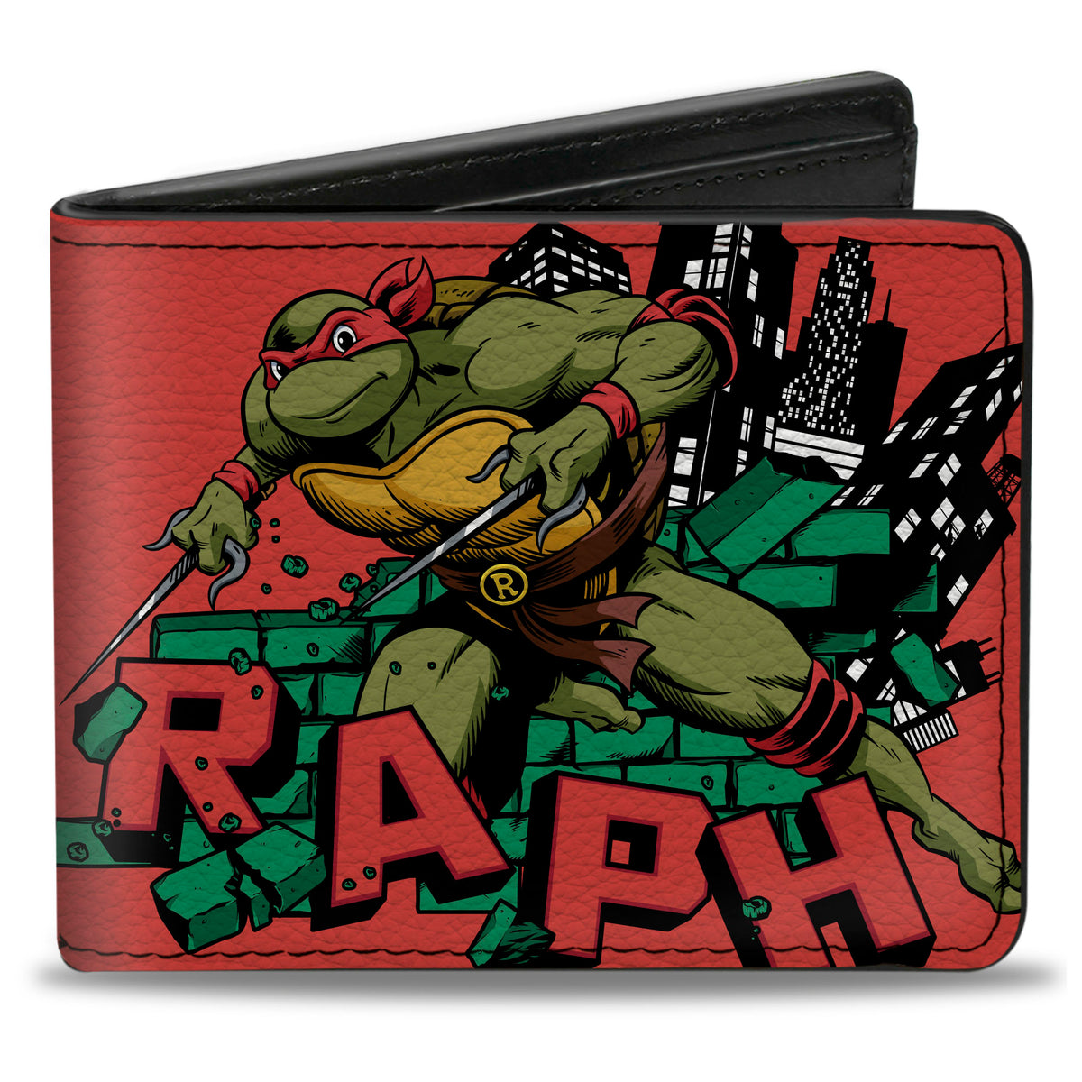 Bi-Fold Wallet - Teenage Mutant Ninja Turtles RAPH Action Pose Red ...