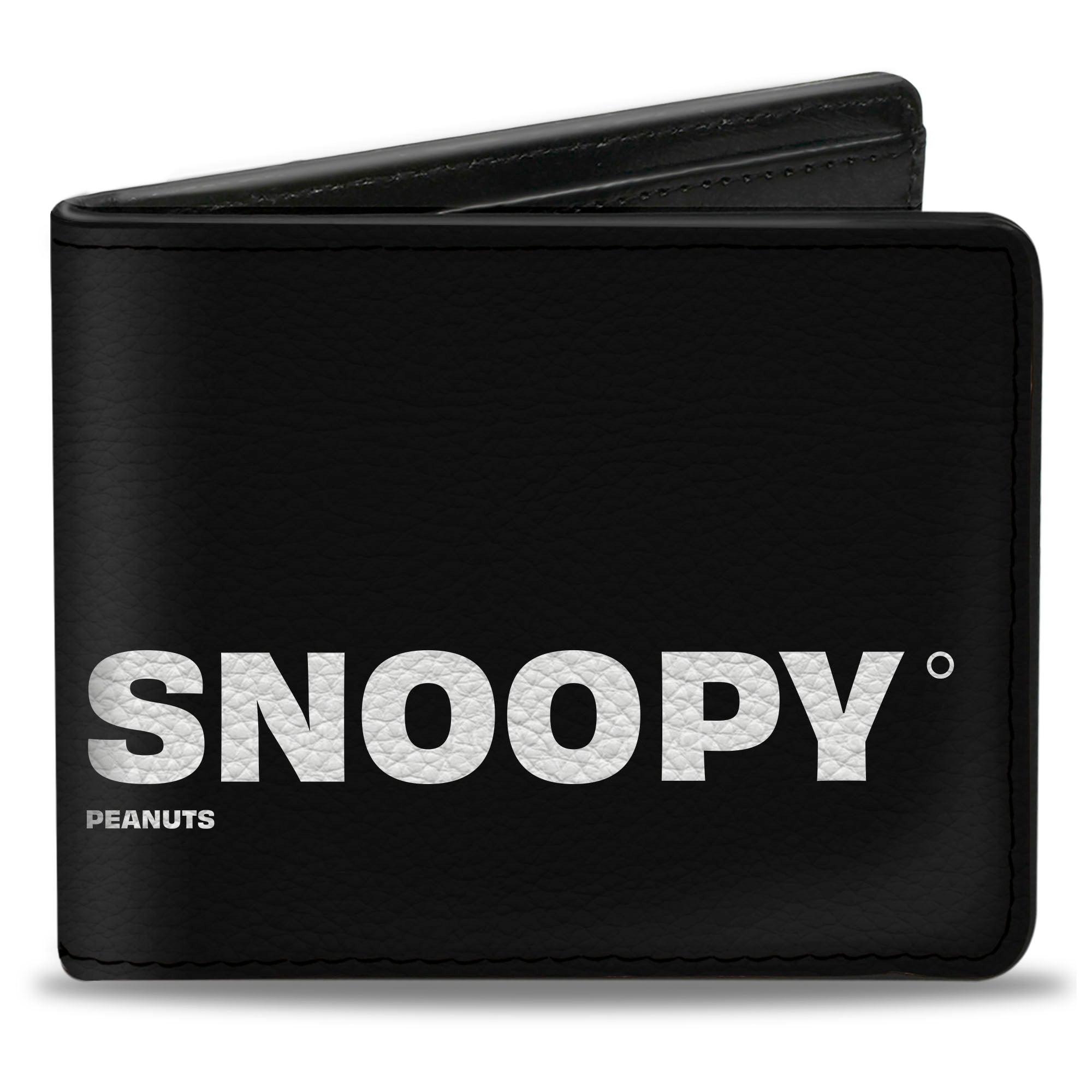 Bi-Fold Wallet - Peanuts SNOOPY Care Symbols 100% ORIGINAL Black/White ...