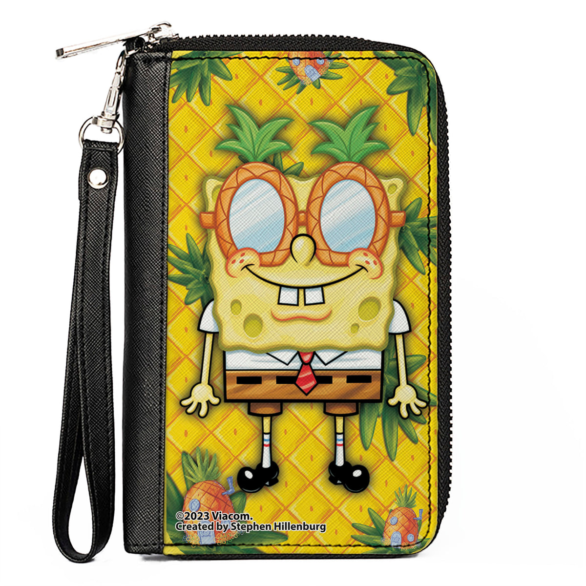 PU Zip Around Wallet Rectangle - SpongeBob SquarePants Pineapple Eyes ...
