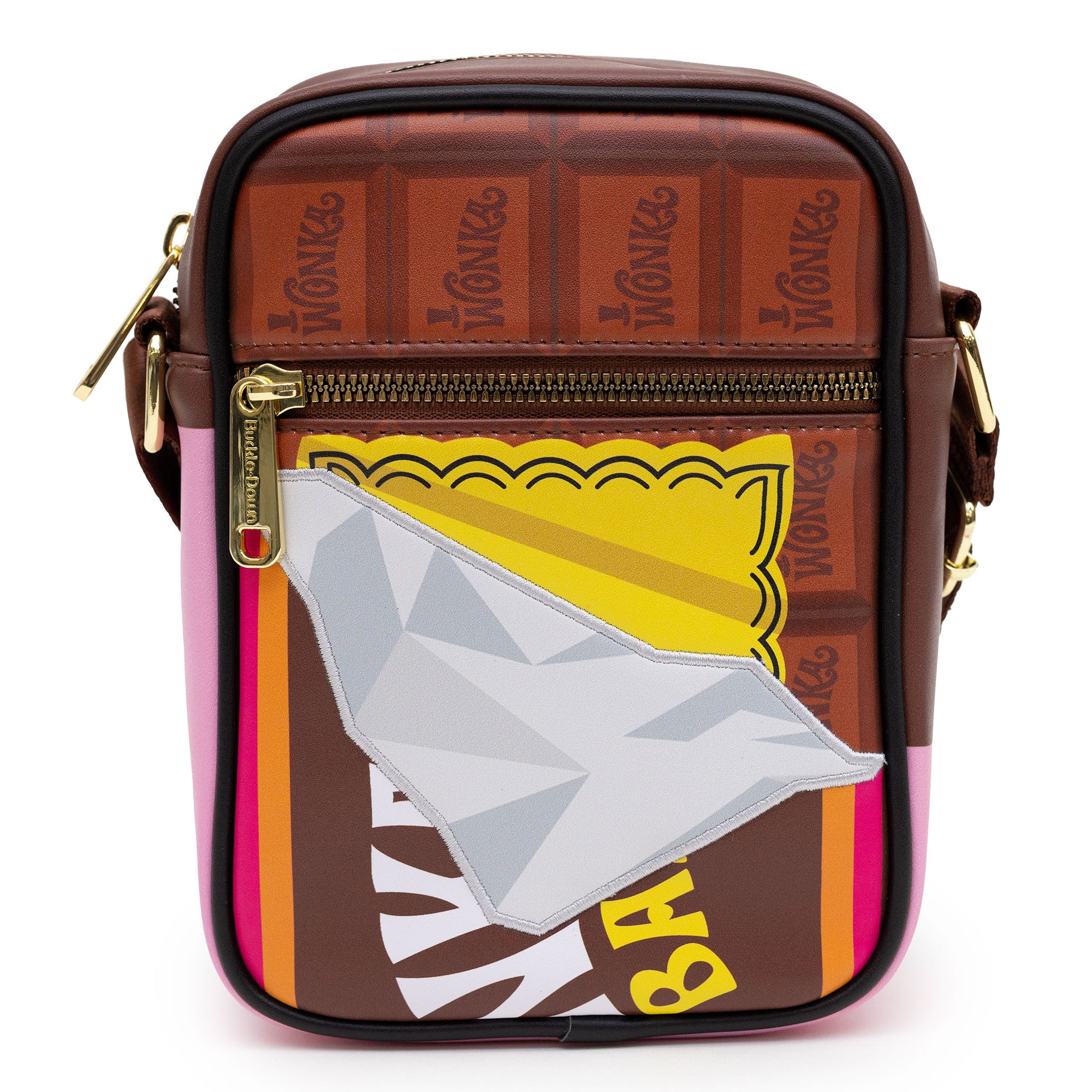Willy Wonka Bag, Cross Body, Willy Wonka Unwrapped Wonka Bar with Gold ...