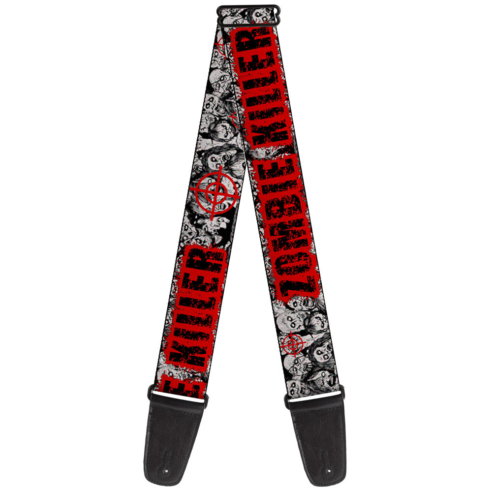 Guitar Strap - ZOMBIE KILLER w Stacked Zombies Sketch — Buckle-Down