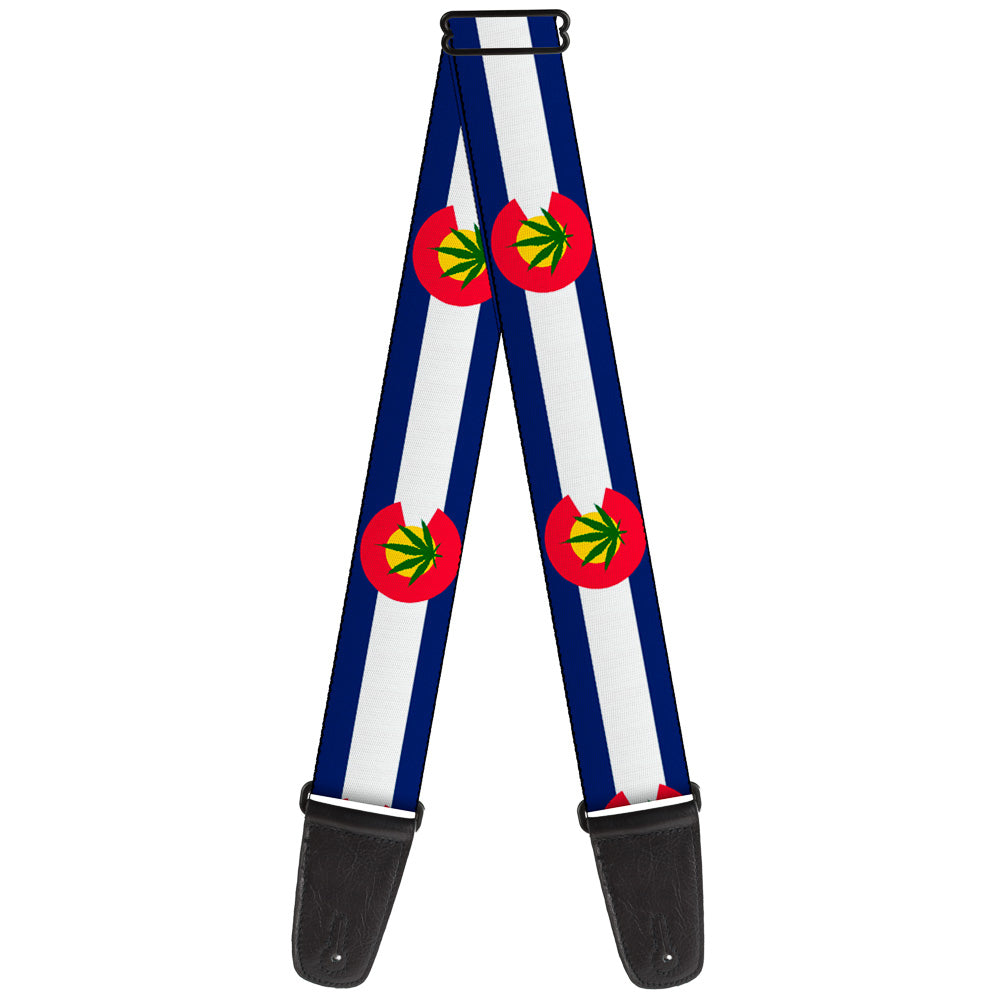 Guitar Strap - Colorado Flag Marijuana Leaf — Buckle-Down