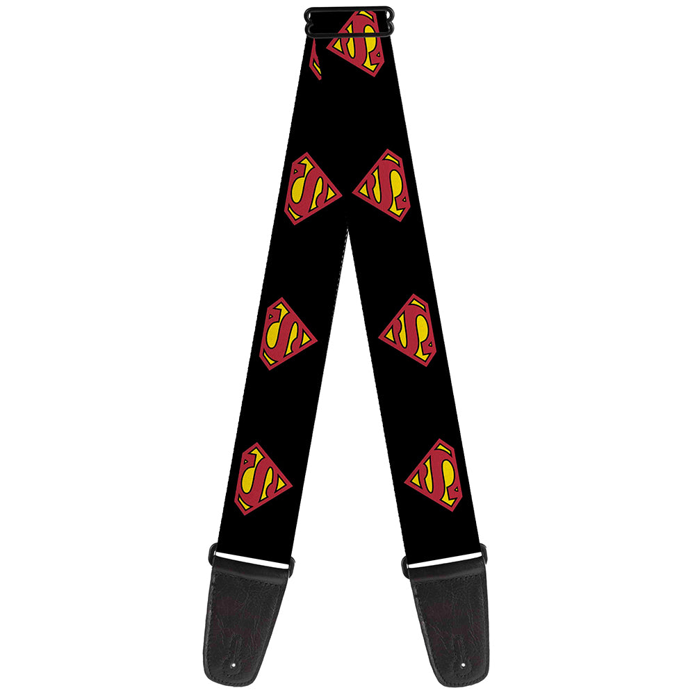 Guitar Strap - Superman Shield Black – Buckle-Down